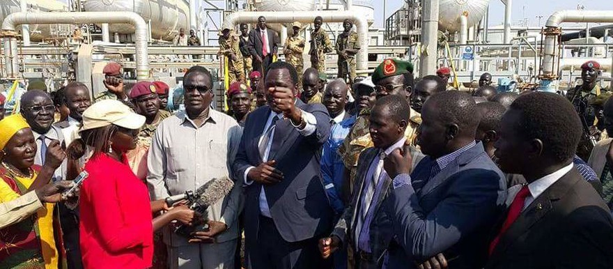 Petroleum minister inspects Unity oil fields | Radio Tamazuj