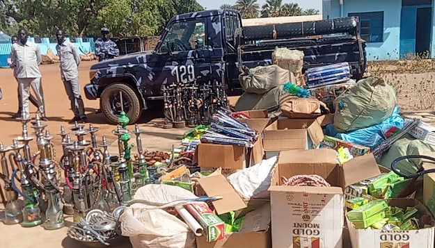 N. Bahr el Ghazal police confiscate Shisha smoking gear | Radio Tamazuj