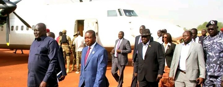 Central Bank Governor inspects construction works at Rumbek branch ...